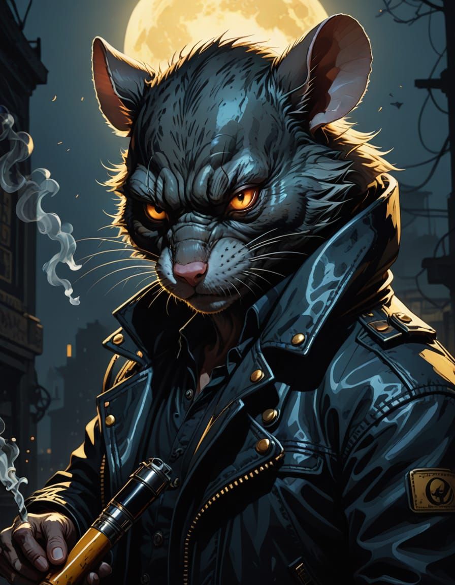 Gangster Mouse IV - Grim Dark Comic Book Masterpiece of a Mo...