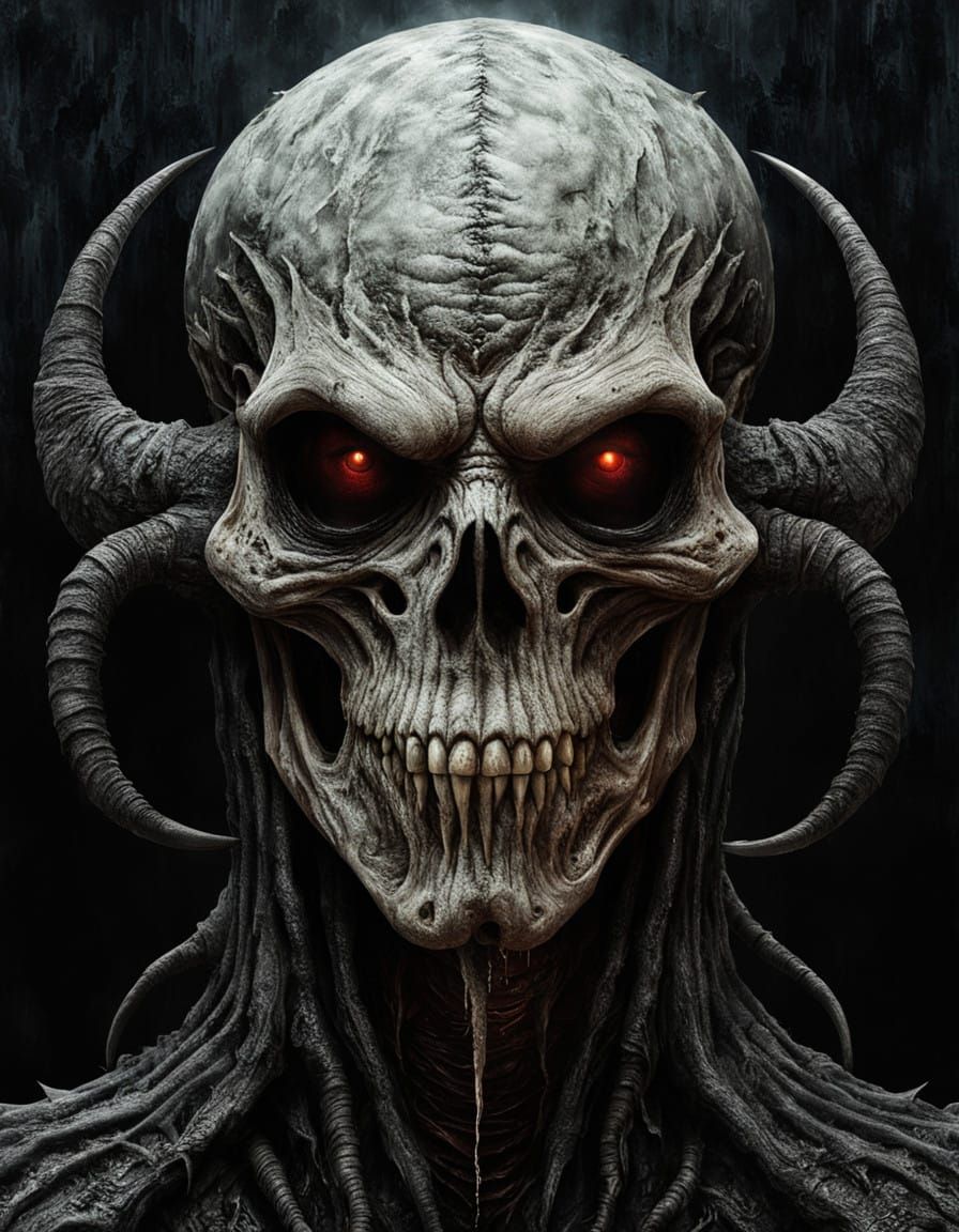 Ethereal Demon Consume Reality in Dark Gothic Styl... - AI Art