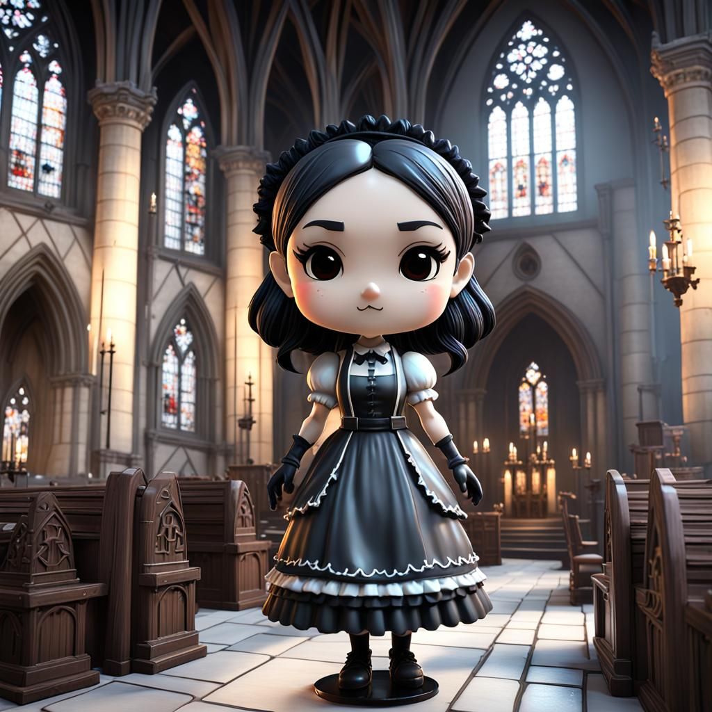 gothic maid - AI Generated Artwork - NightCafe Creator