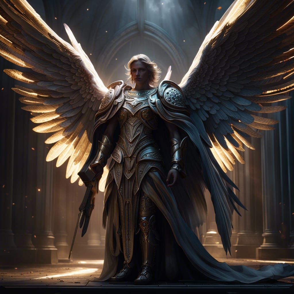 Archangel Gabriel - AI Generated Artwork - NightCafe Creator