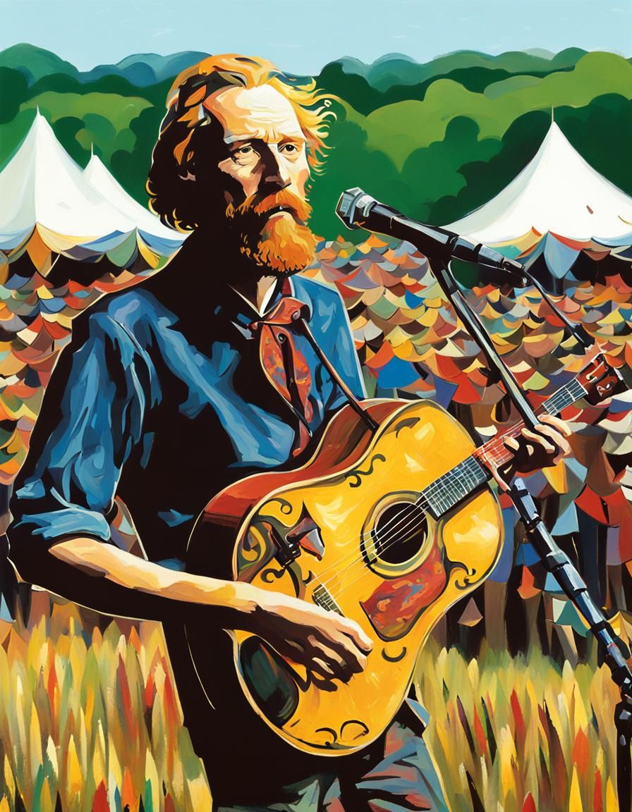 Van Gough at Glastonbury - AI Generated Artwork - NightCafe Creator