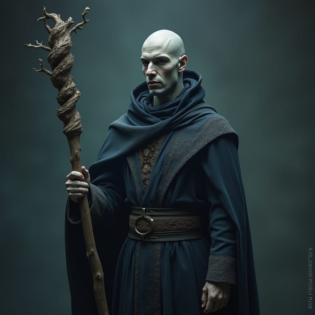 Ethereal Wizard in Muted Tones - AI Art