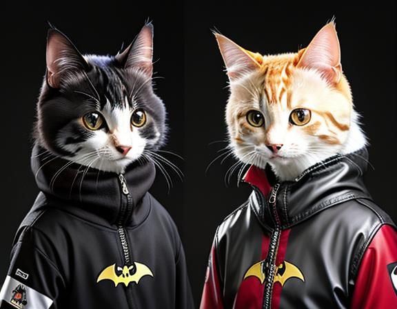 Batty Cats - AI Generated Artwork - NightCafe Creator