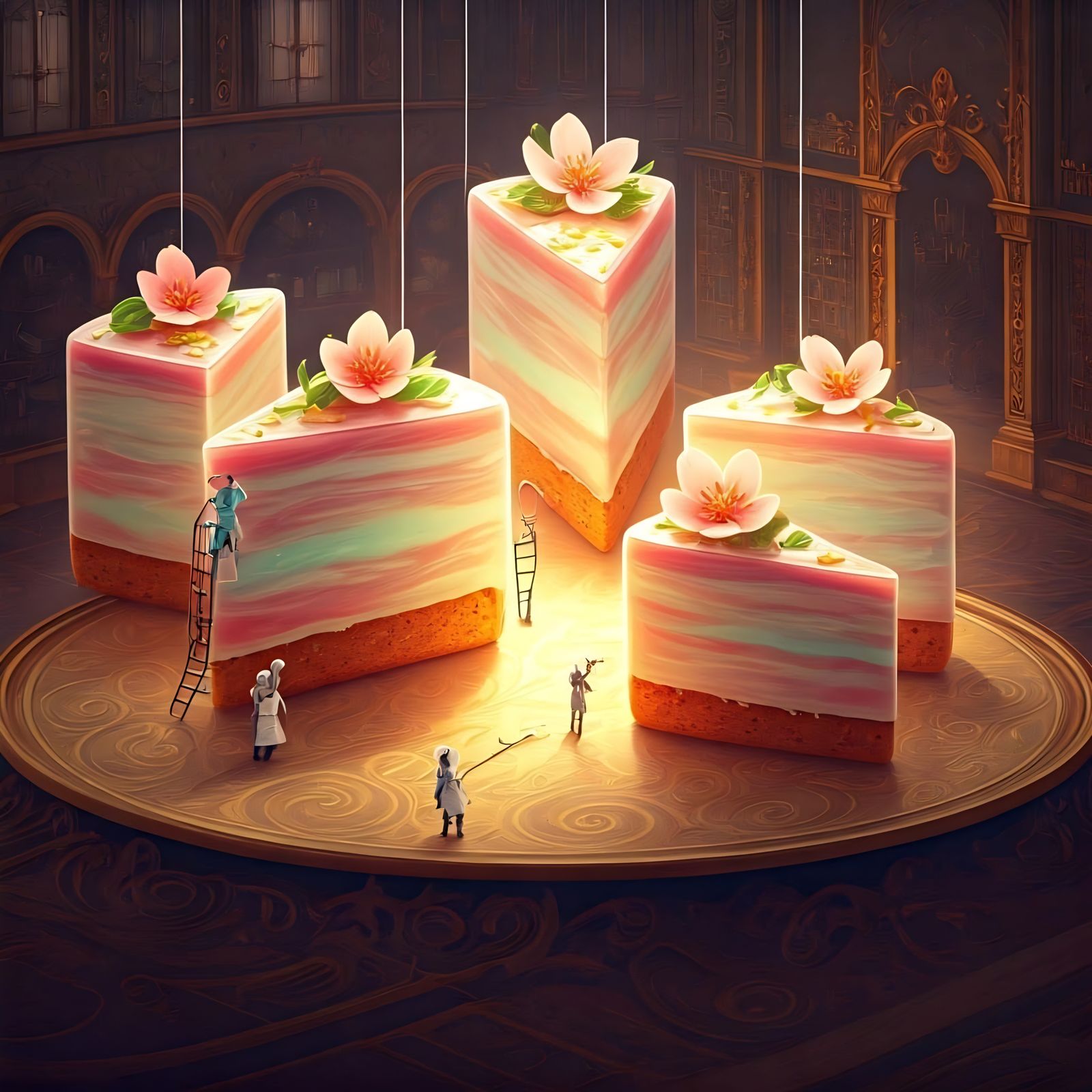 Tiny chefs - Whimsical Miniature Chefs Dance Amongst Irides...