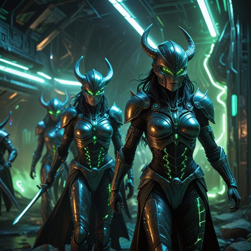 Space Vikings - Viking Warriors Clash with Alien Beings in F...