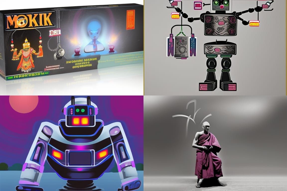 robot monk - AI Generated Artwork - NightCafe Creator