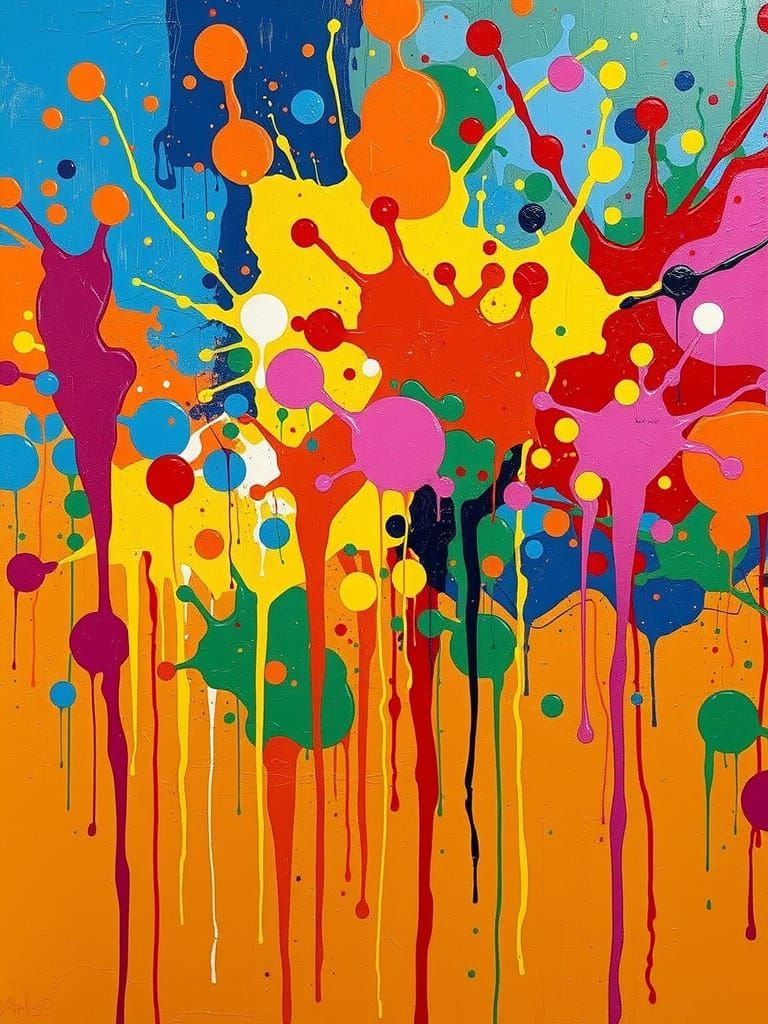 Drips - Abstract Expressionist Splatter Dance