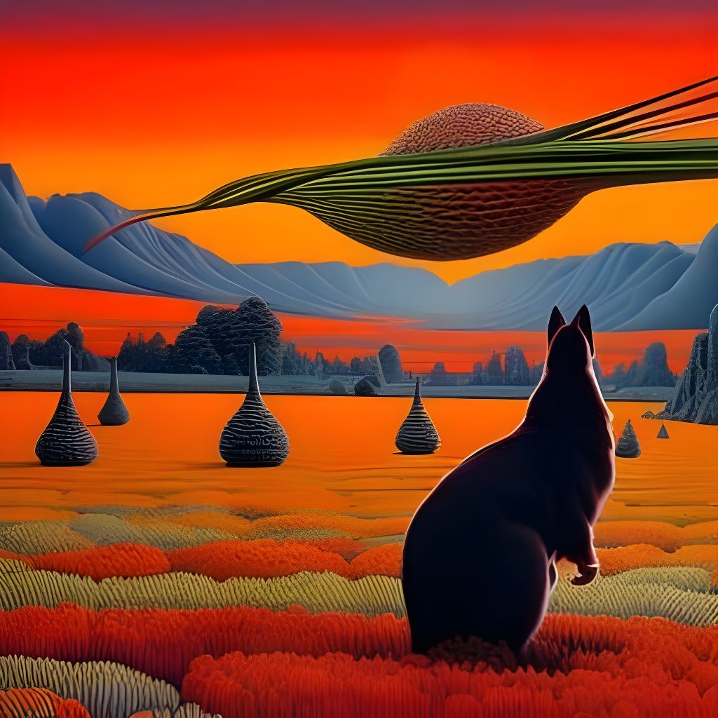 Kentauran Squirrelgaroo Observing a Vaporous Floater - AI Generated ...