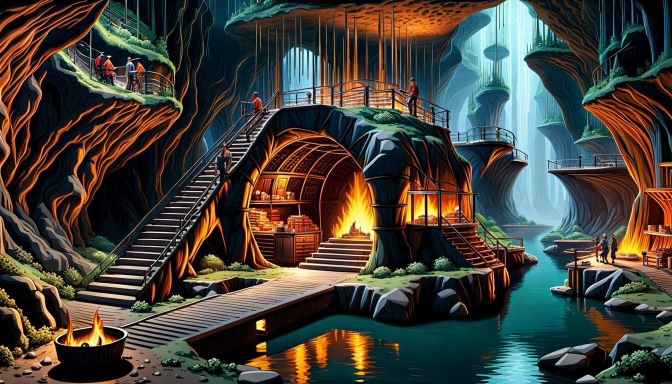 Underground Place for Human Colony _ #01 - AI Generated Artwork ...