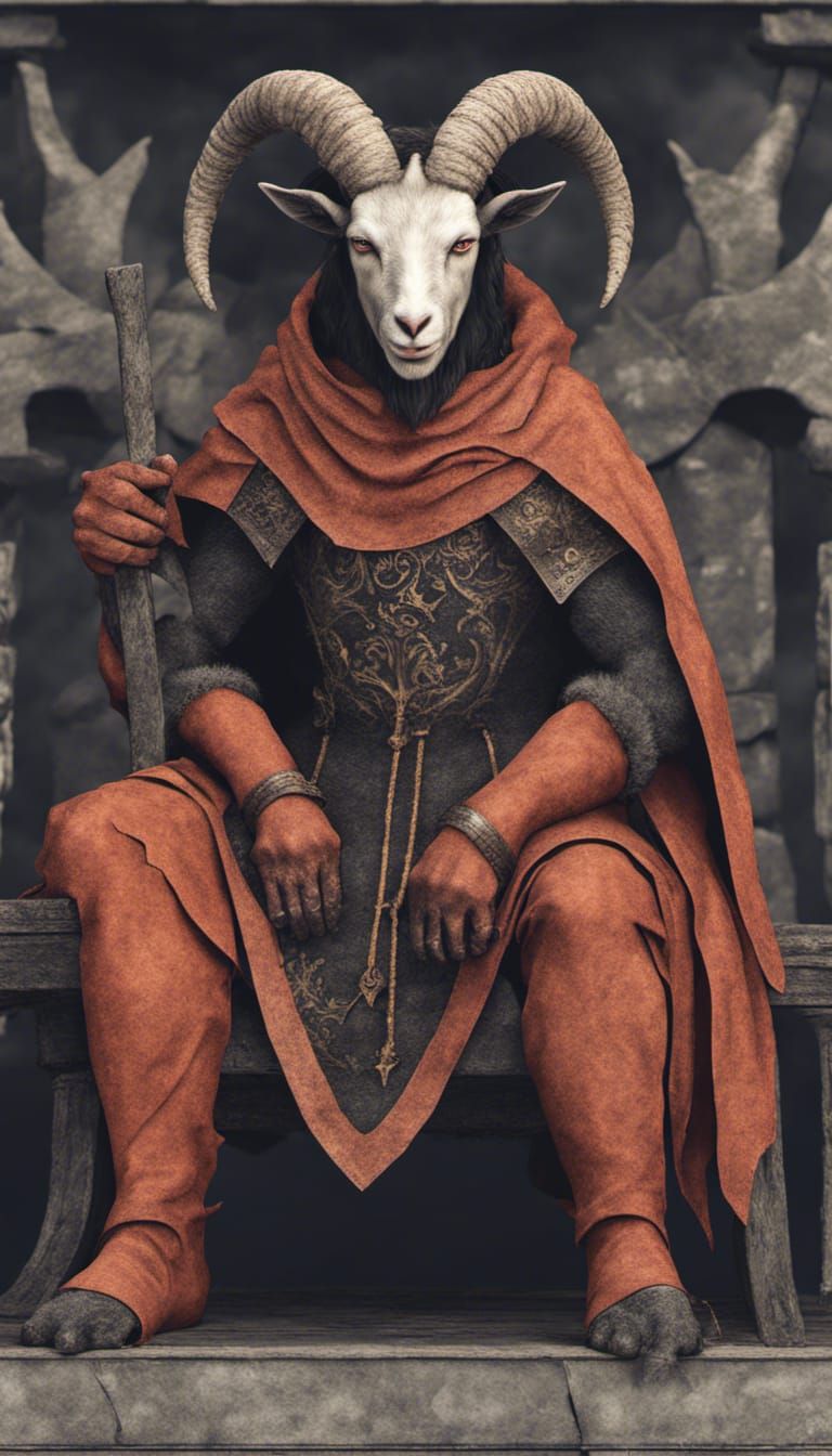 Medieval Norwegian black goat devil 8K resolution - AI Generated ...