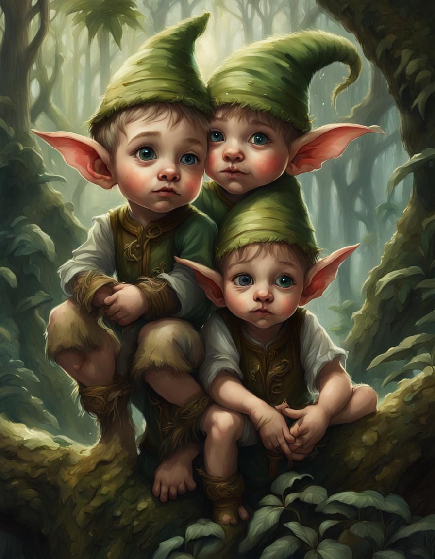 Adorable Little Elven Brothers - 👯‍♂️🌟 Happy National Twin Day! 👯‍♀️ ...