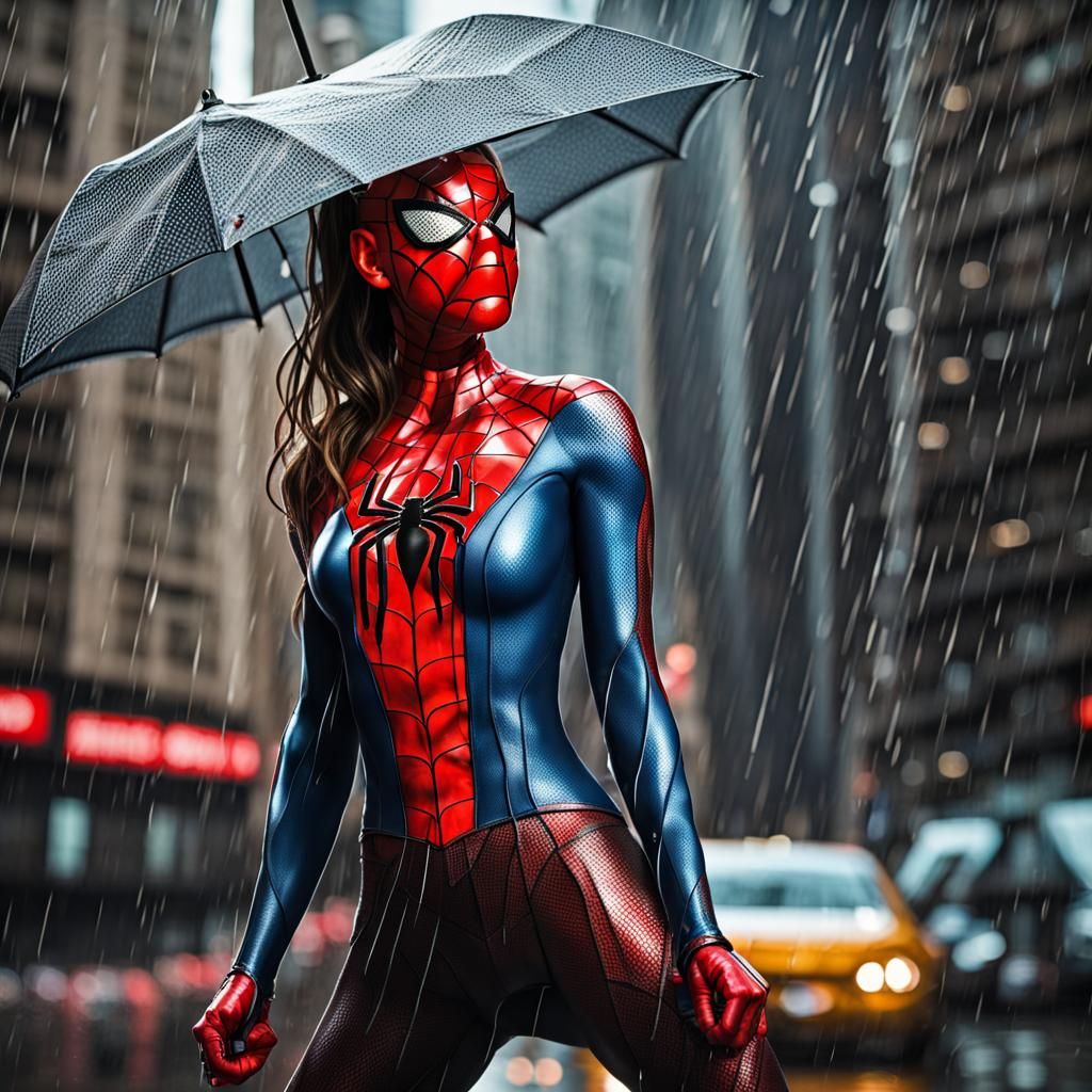 Female Spiderman - AI Generated Artwork - NightCafe Creator