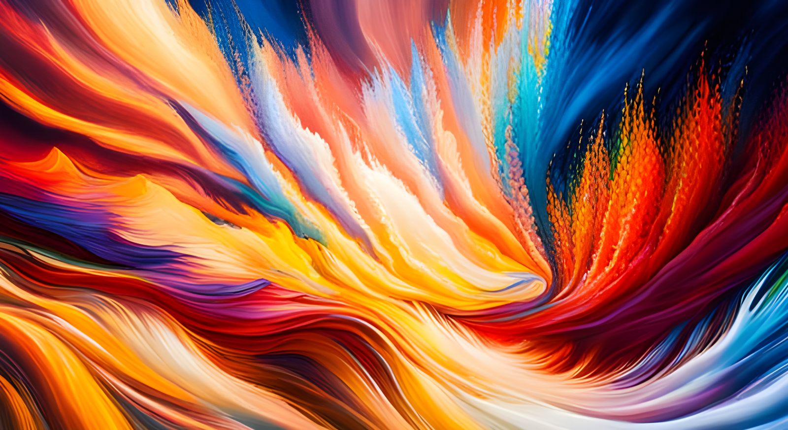 Abstract oil paint #20 - AI Generated Artwork - NightCafe Creator