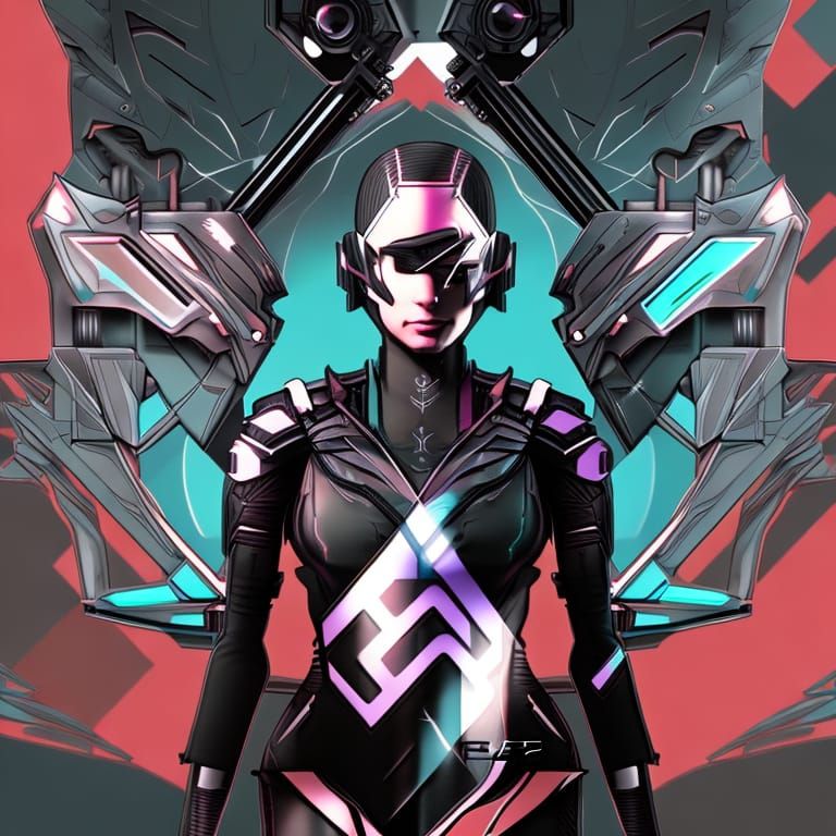 Hard Theme Metallic Cyborg - AI Generated Artwork - NightCafe Creator