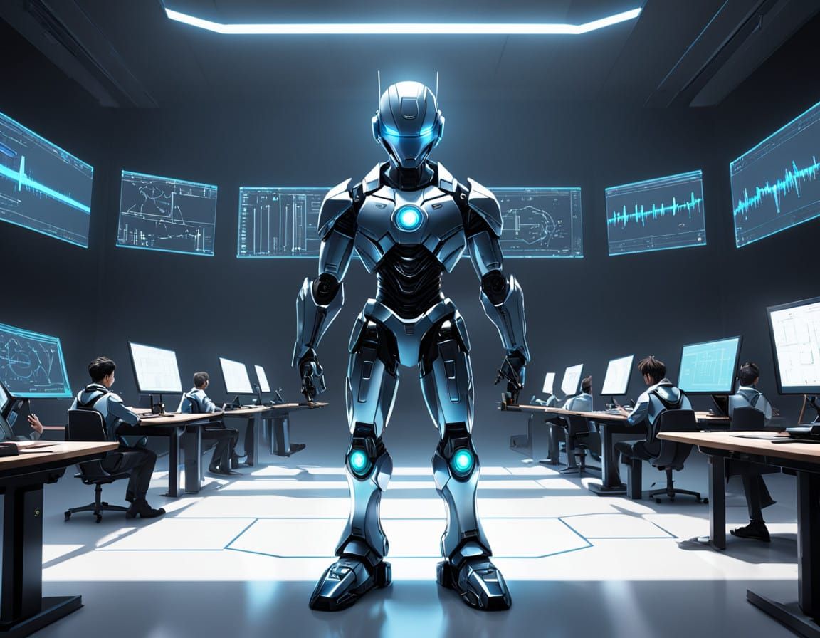 My Classroom 2025 - Sleek Futuristic Classroom in Neon-Lit S...