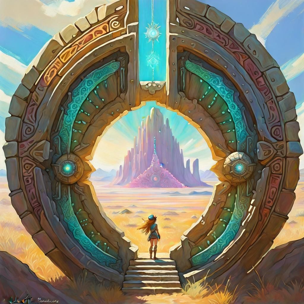 Passing Through the StarGate Portal - AI Generated Artwork - NightCafe Creator