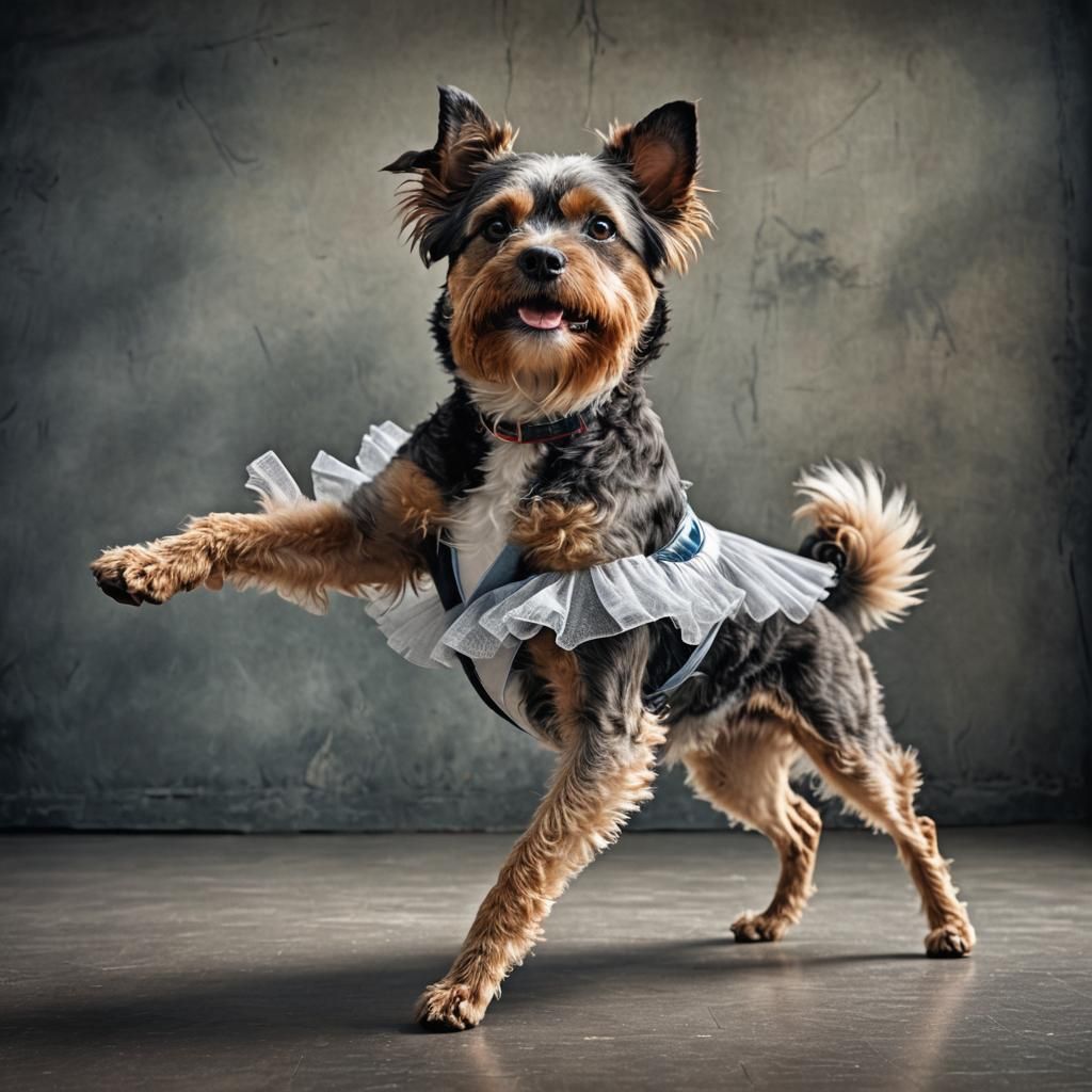 Ballet Dog - AI Generated Artwork - NightCafe Creator