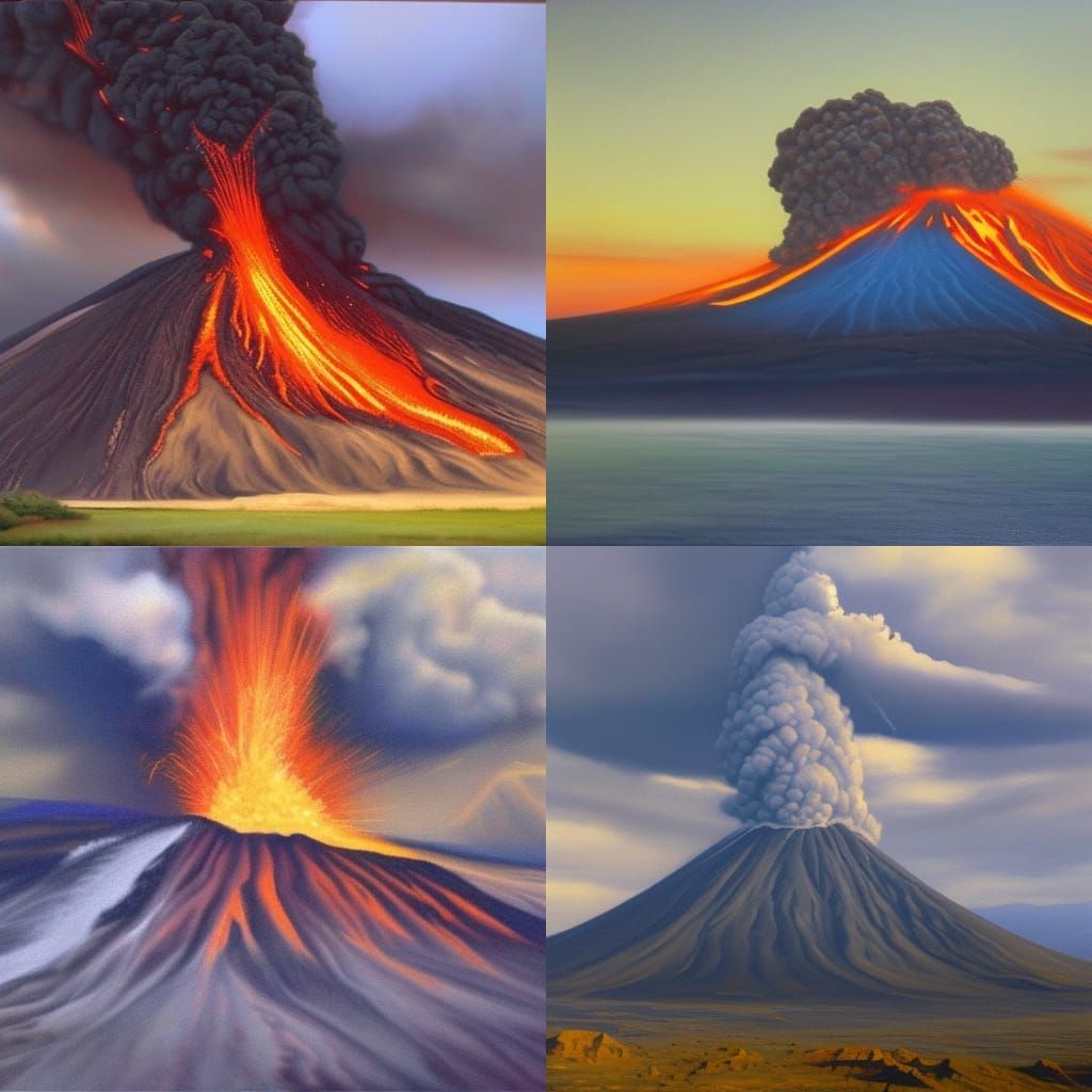 Volcano - AI Generated Artwork - NightCafe Creator