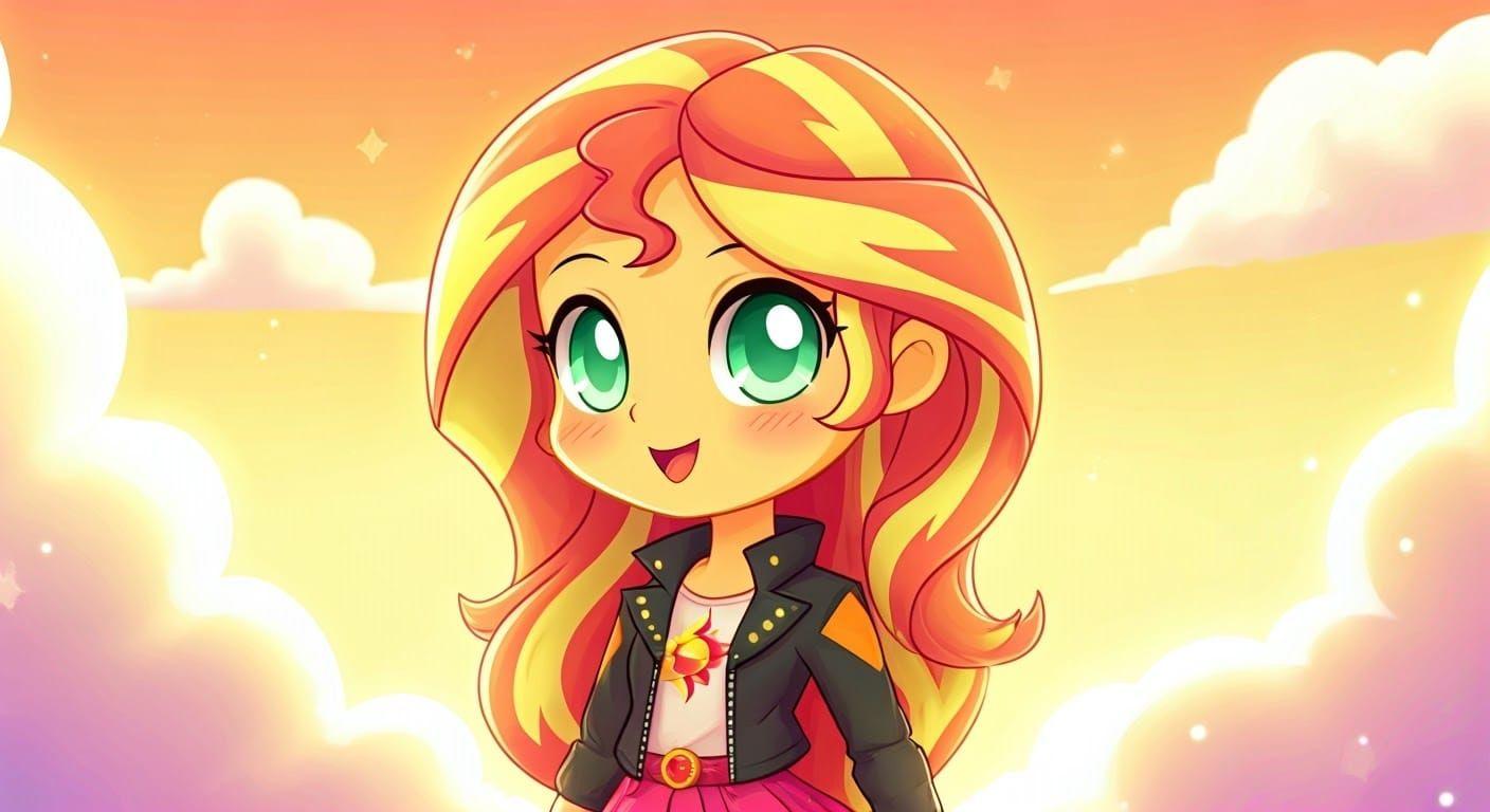Chibi Sunset Shimmer - Chibi Sunset Shimmer