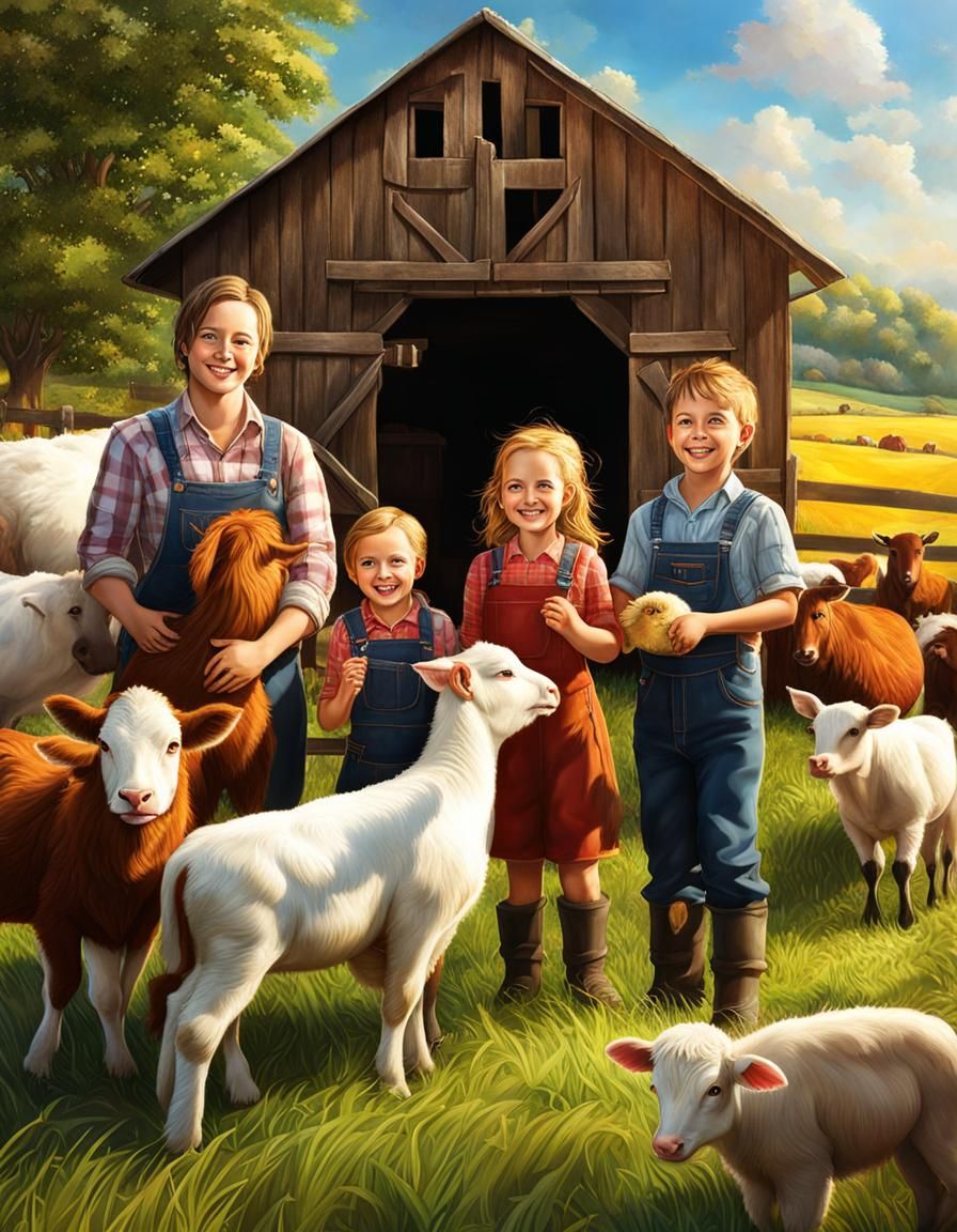Down on the Farm - AI Generated Artwork - NightCafe Creator