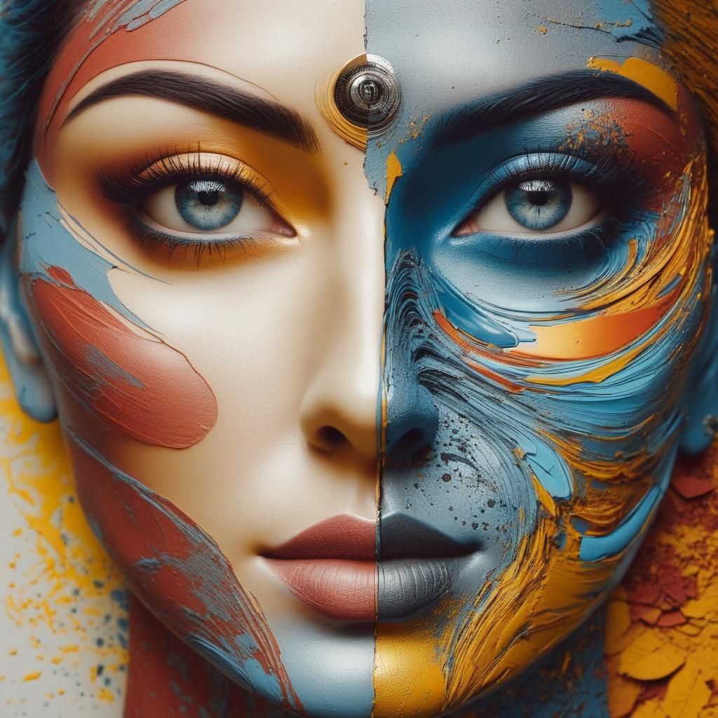 Face painting - AI Generated Artwork - NightCafe Creator