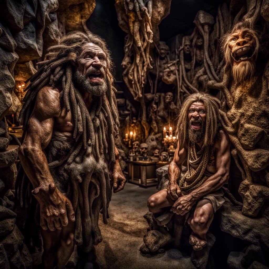 Cavemen sing? - AI Generated Artwork - NightCafe Creator