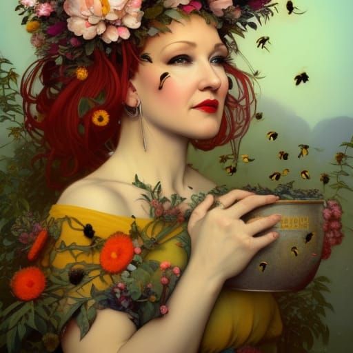 Honey Pot - AI Generated Artwork - NightCafe Creator