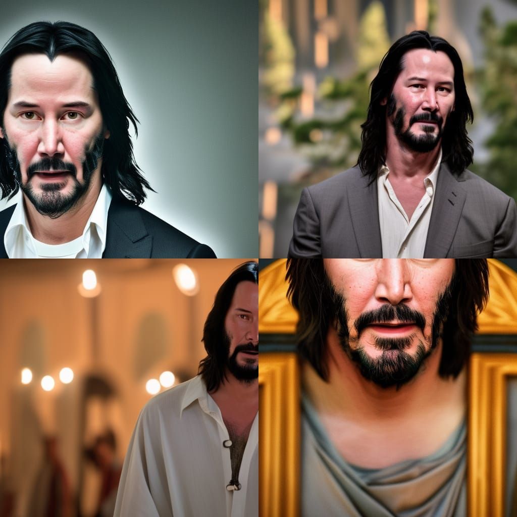 Keanu reeves as Jesus - AI Generated Artwork - NightCafe Creator