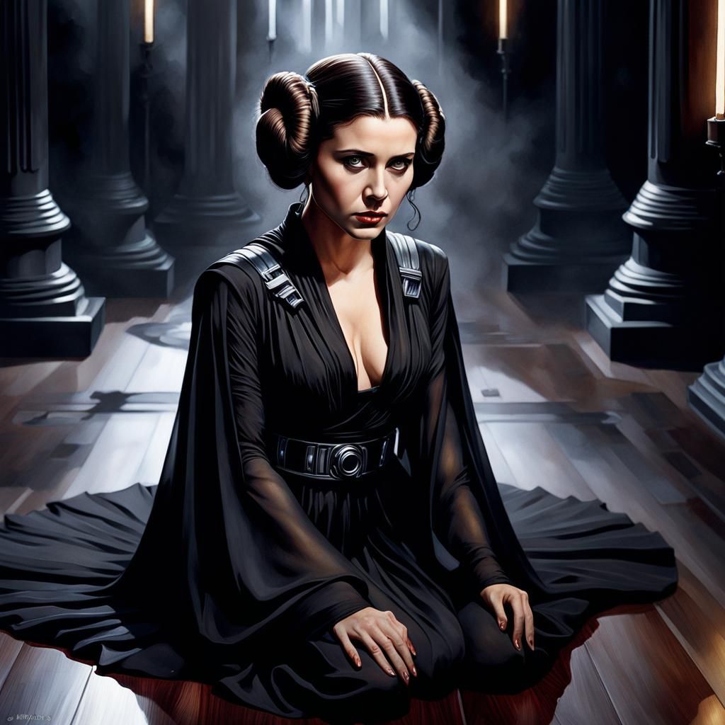 Dark Leia - AI Generated Artwork - NightCafe Creator