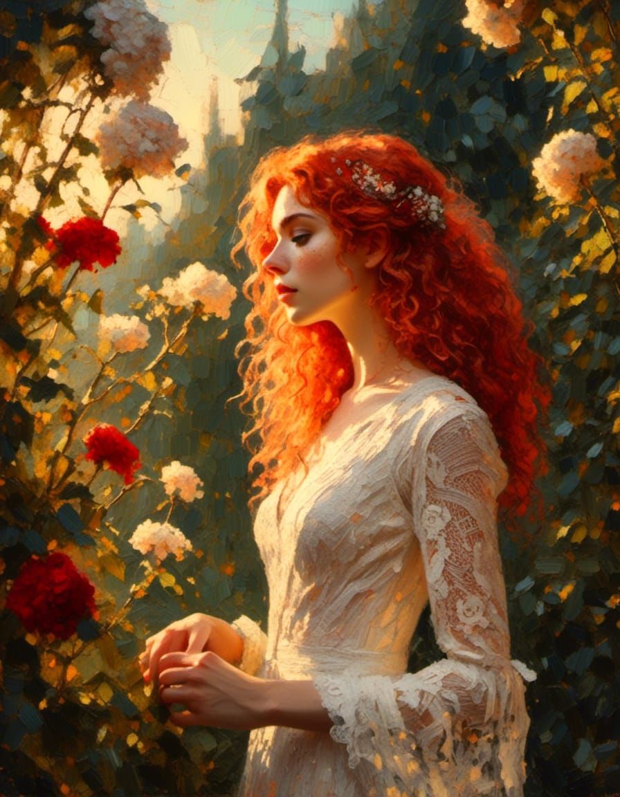 In the Summer Garden - AI Generated Artwork - NightCafe Creator