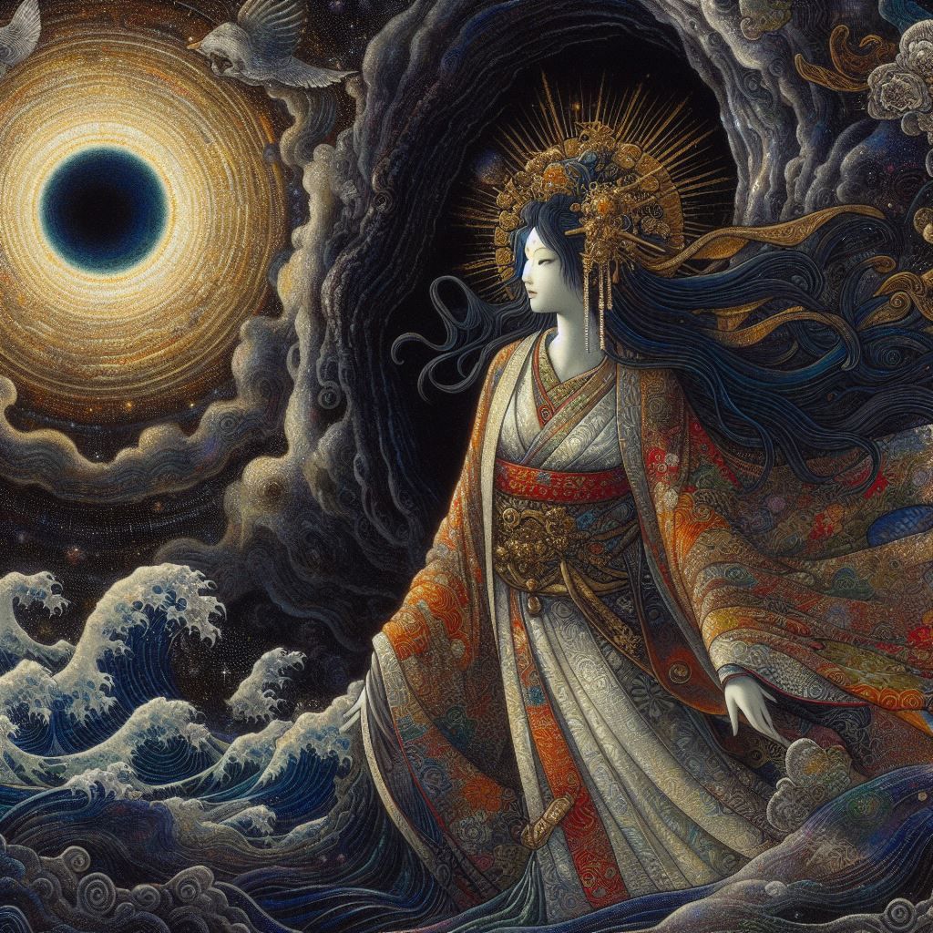 Japanese Sun Goddess Amaterasu - AI Generated Artwork - NightCafe Creator