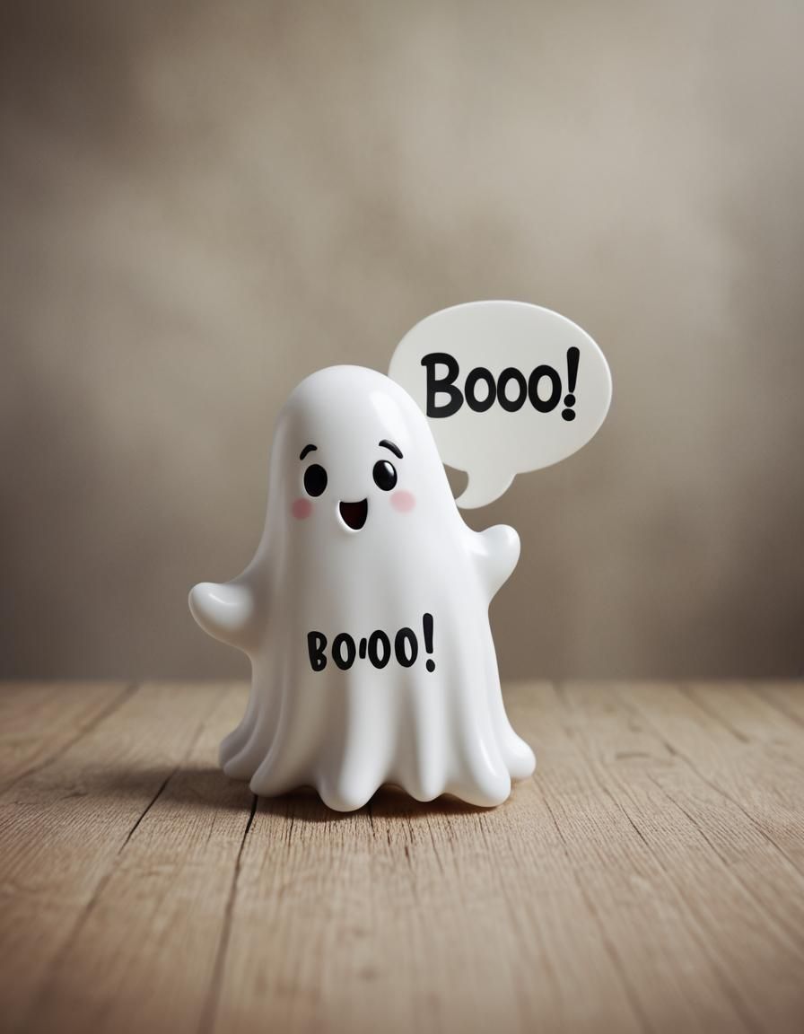 Ghost Says, "Boo!" 1 - AI Generated Artwork - NightCafe Creator