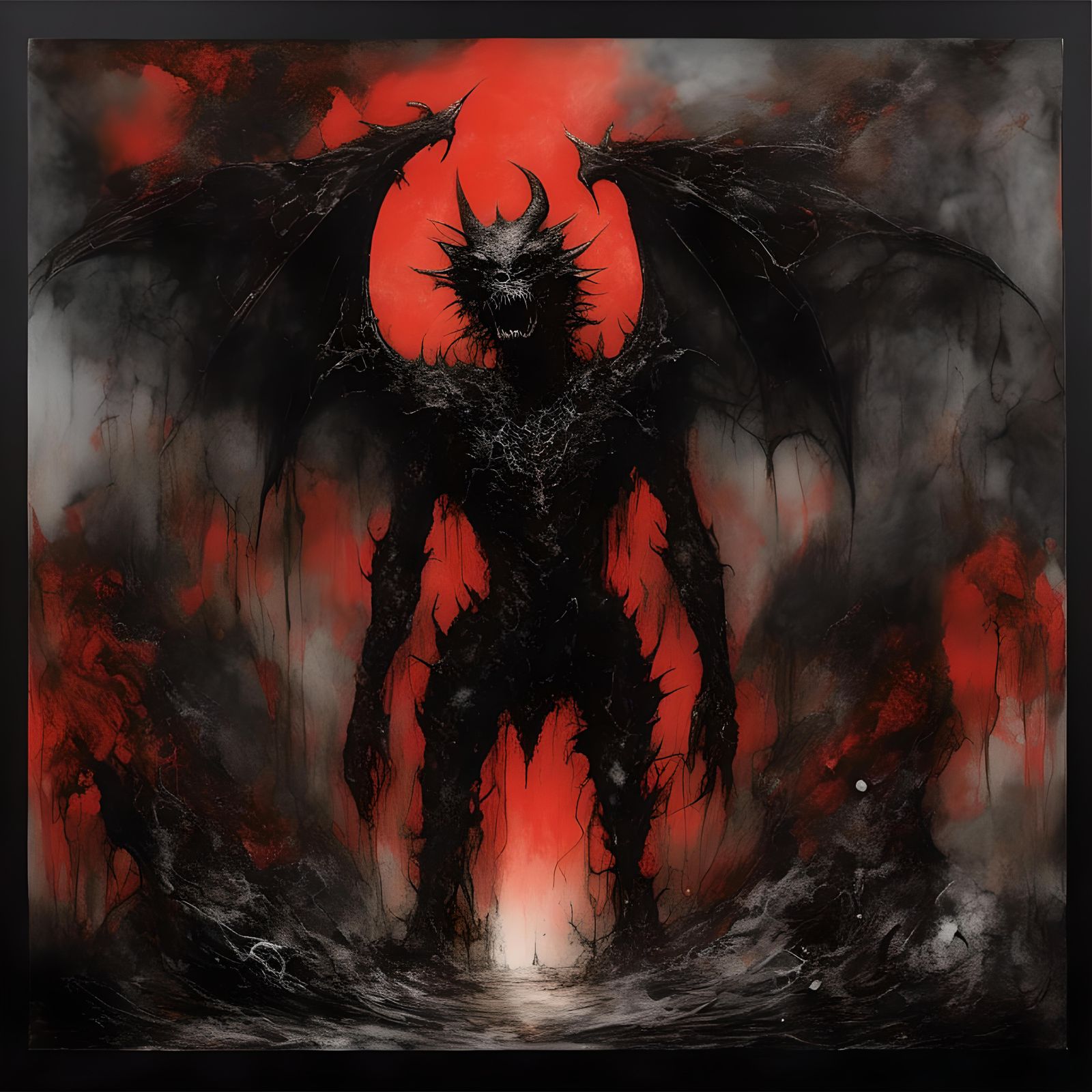 Demonic Dragon - AI Generated Artwork - NightCafe Creator