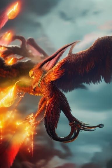 Phoenix scene - AI Generated Artwork - NightCafe Creator