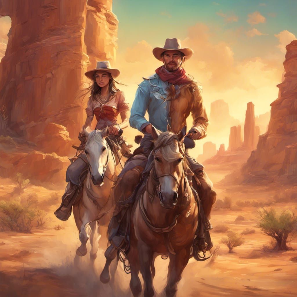 Yeehaw, On Our Way - AI Generated Artwork - NightCafe Creator