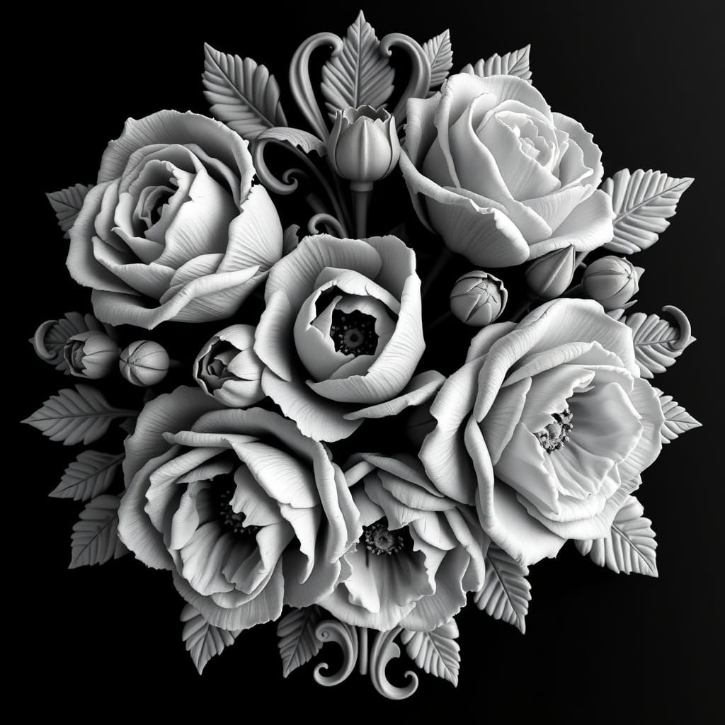 **Generate a high-resolution, 16-bit greyscale depth map of an ...