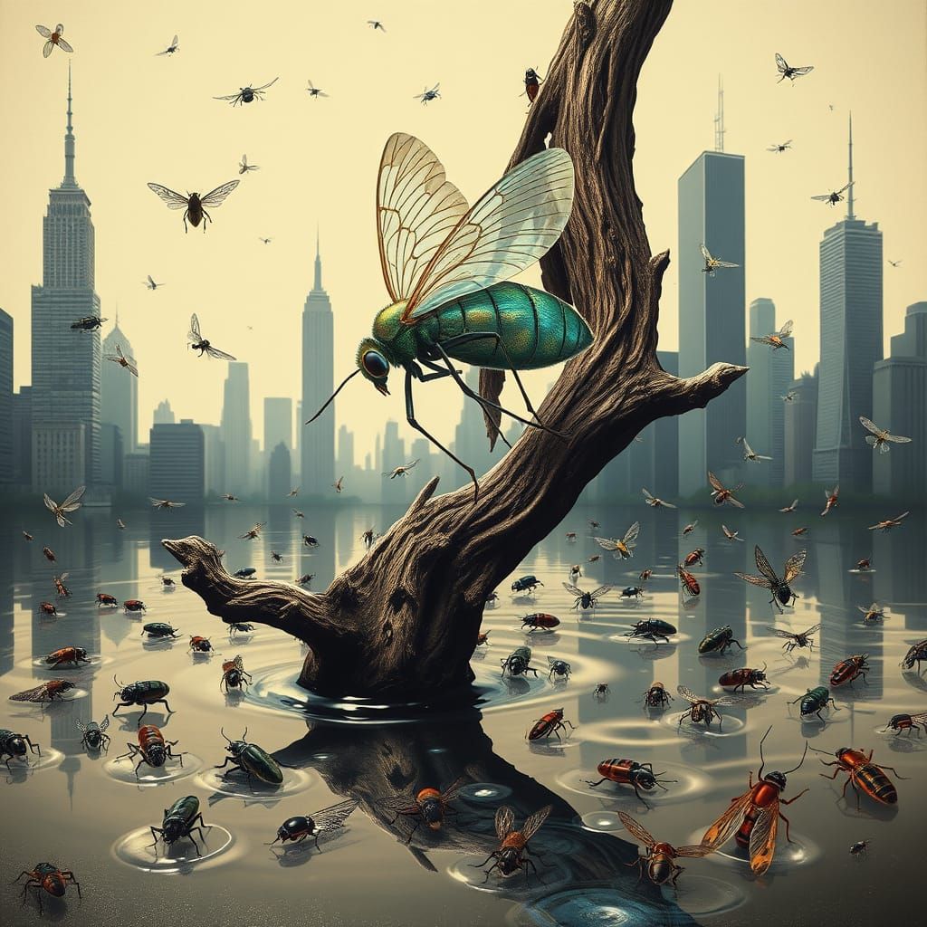 Insect armagedeon - Surrealist Insect Metropolis in Dali's ...