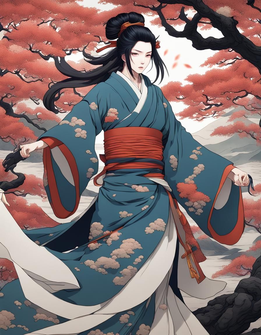 Japanese by Toshusai Sharaku style - AI Generated Artwork - NightCafe ...