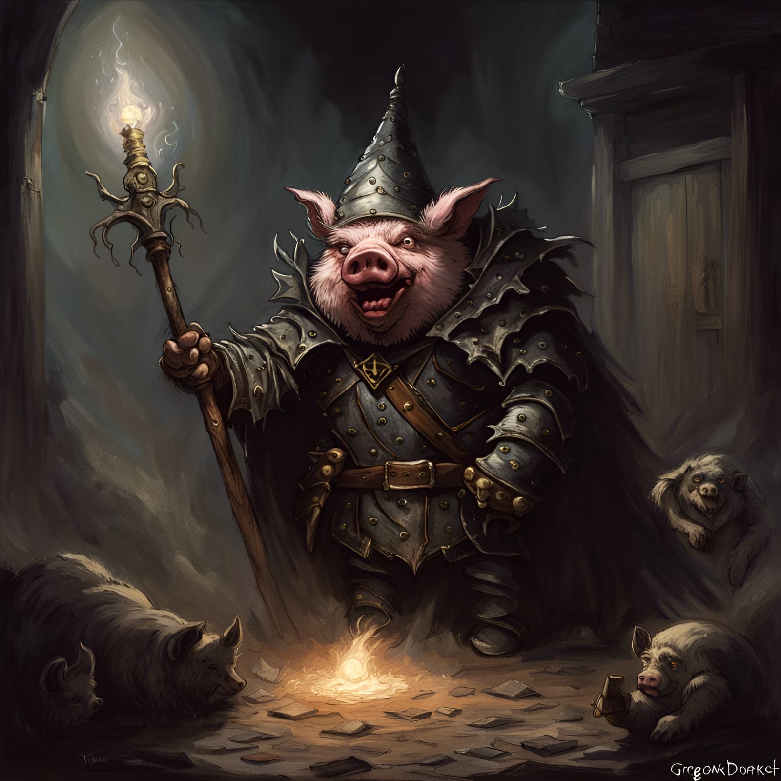 Pig Magic - AI Generated Artwork - NightCafe Creator