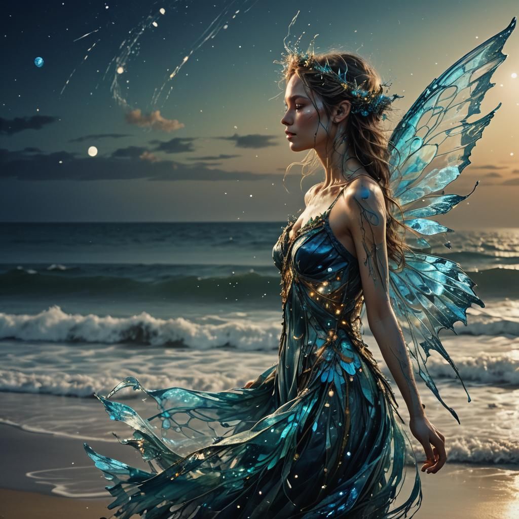 Beautiful ocean fairy - AI Generated Artwork - NightCafe Creator
