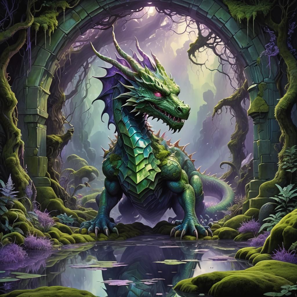 Curious Dragon - AI Generated Artwork - NightCafe Creator