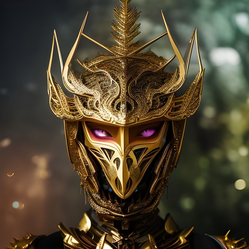 head and shoulder face portrait of a spectral-filigree Vector-Purple ...