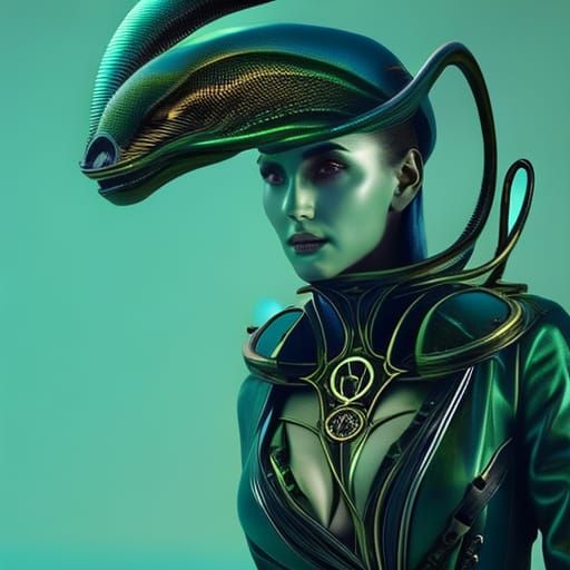 Alien Woman - AI Generated Artwork - NightCafe Creator