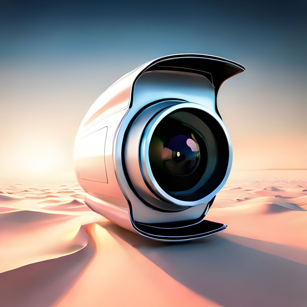 unusual camera of the future, futuristic camera, design, realistic ...