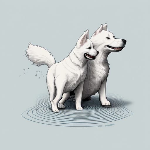 An abstract minimalistic single uninterrupted line drawing of one ...