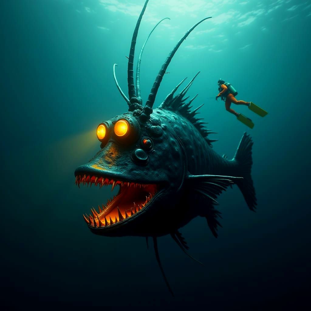 Tailing the Creep - Dark Depths Horror in Deep Sea Angler Fi...