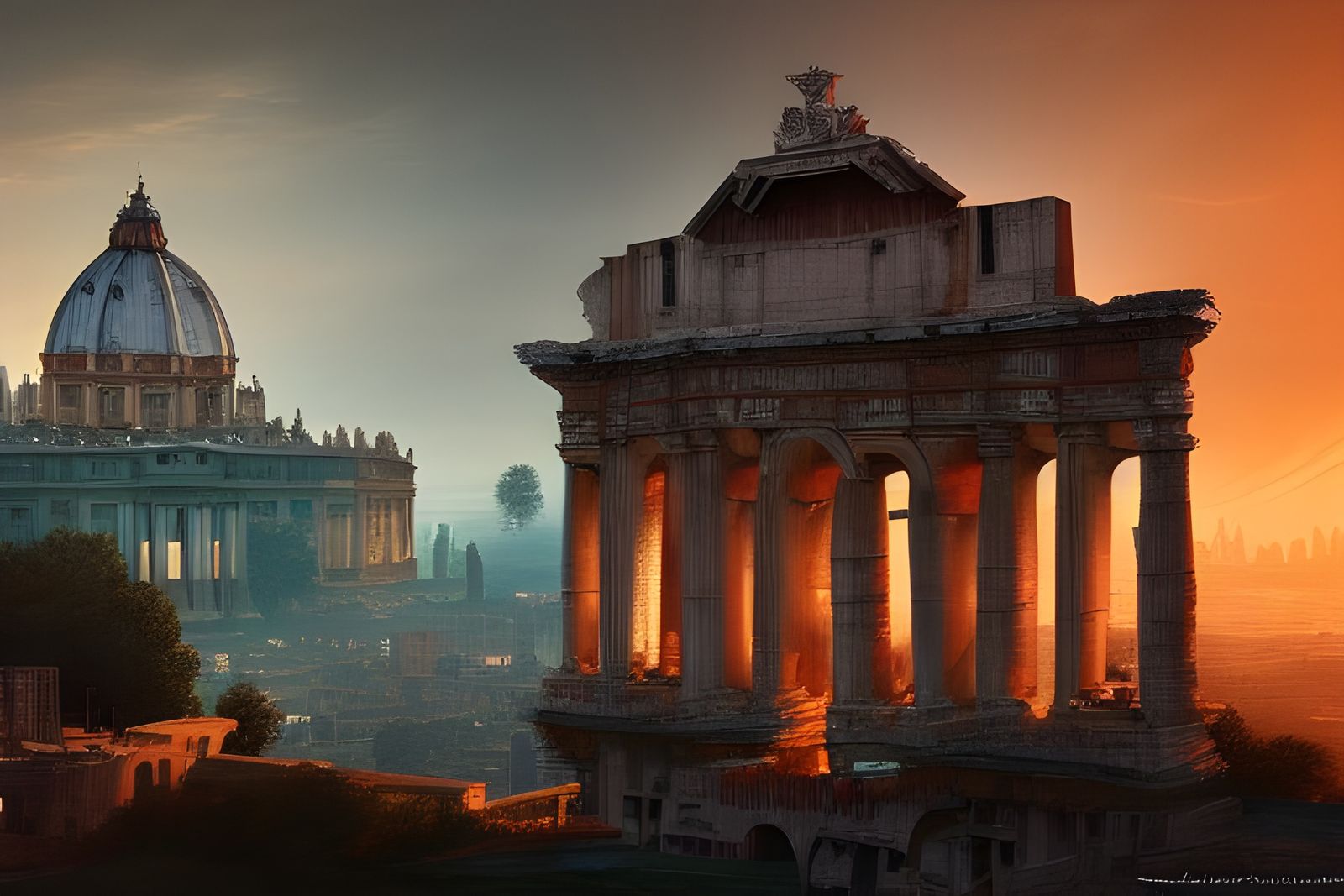 Rome - AI Generated Artwork - NightCafe Creator