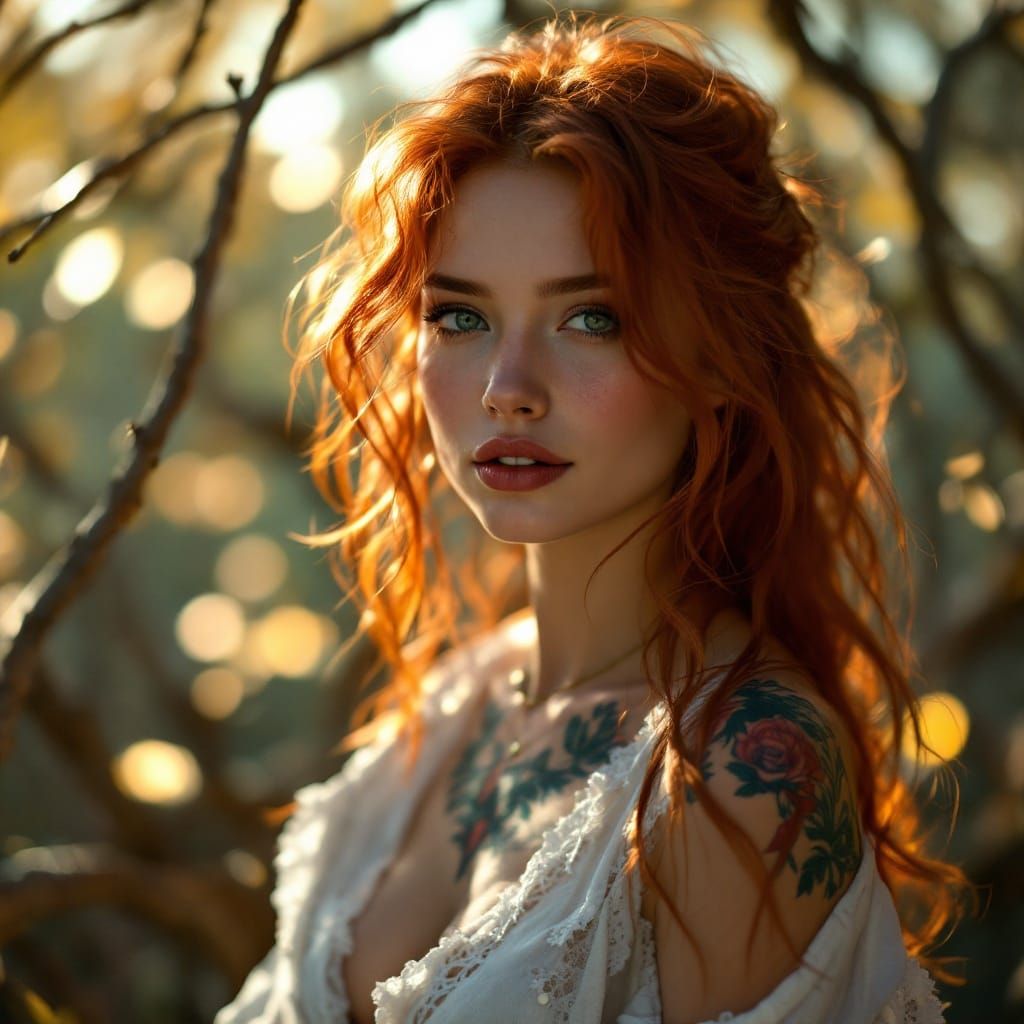 Redhead with tattoo - Redhead with tattoo