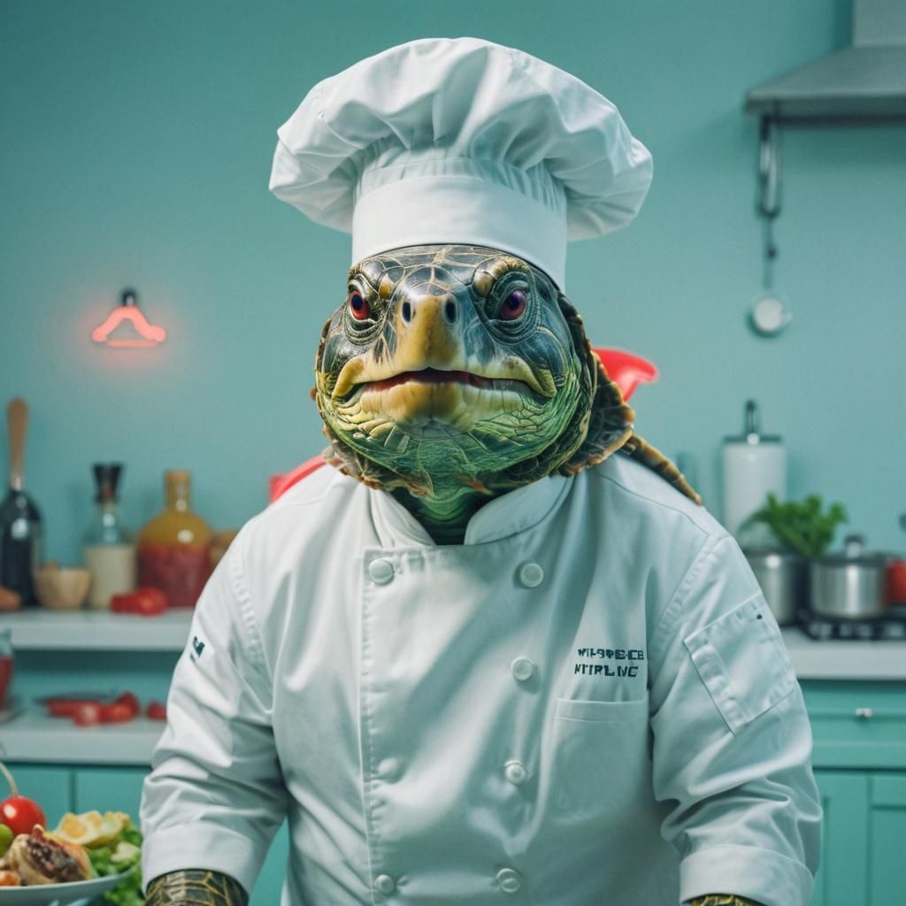 Turtle Chef 🐢 - AI Generated Artwork - NightCafe Creator
