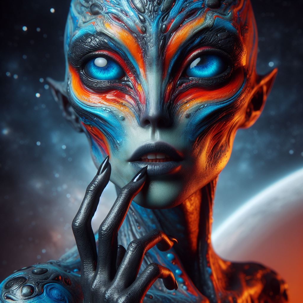 Portraits of a Serial Creator : She's Alien - AI Generated Artwork ...